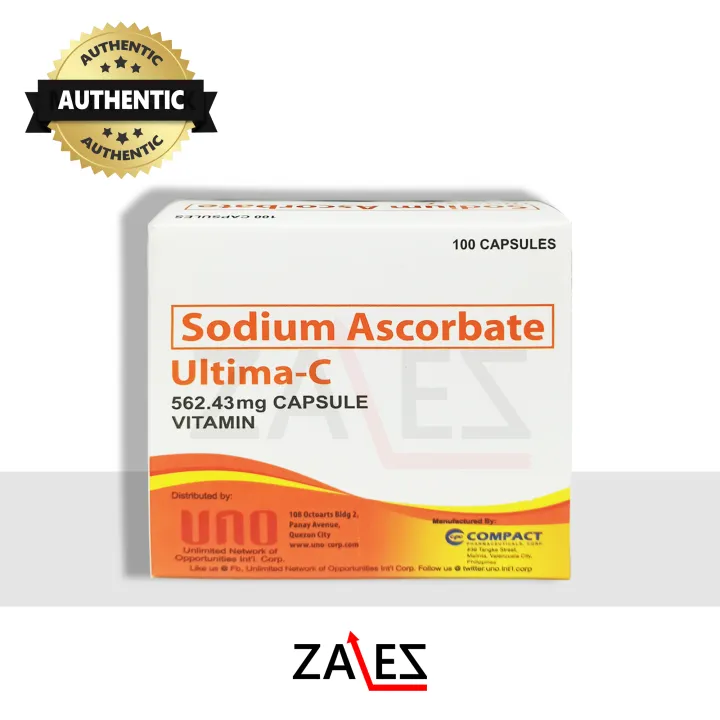 Ultima C Sodium Ascorbate / Sodium Ascorbate 562.43mg / Ultima ...