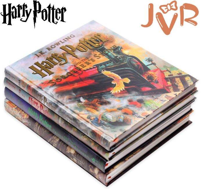 [E78] Harry Potter illustrated edition set by Jim Kay **4 LARGE ...