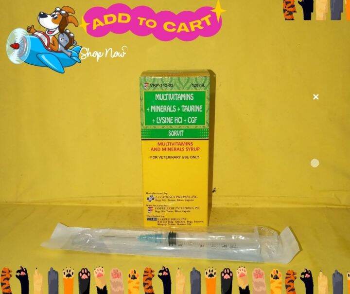 SORVIT Syrup Multivitamins and Mineral 120ml with Free Syringe | Lazada PH