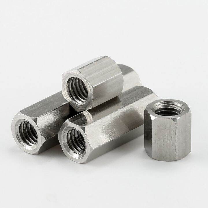 1/2/5pcs M5 M6 M8 M10 M12 A2-70 304 Stainless Steel DIN6334 Hexagon Hex Extend Long Rod Coupling ...