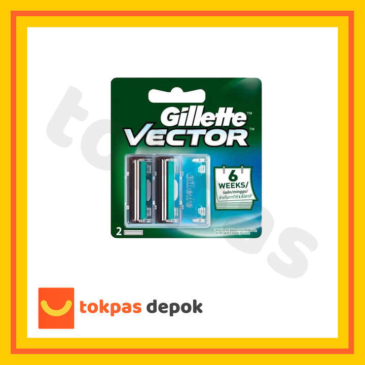 Gillette Vector Cart 2s - Mata Pisau Vector Razor isi 2 | Lazada Indonesia
