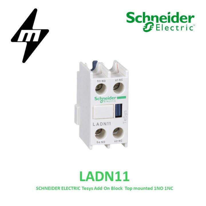 Schneider Electric LADN11 Auxiliary contact block, TeSys Deca, 1NO+1NC ...