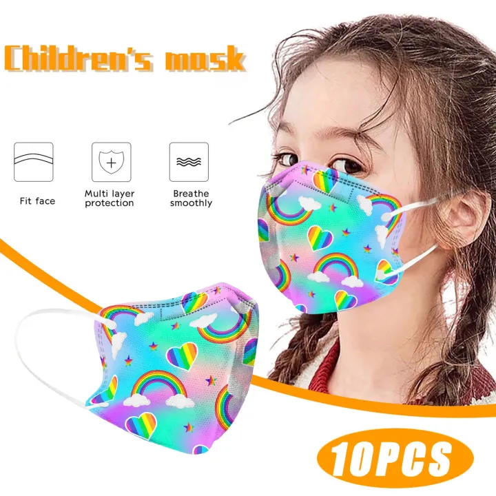 White face mask Planiesty 2-10 Years Old 5-Layer High-Density Mask PM2 ...