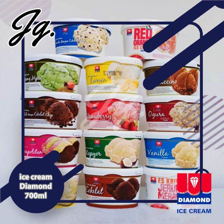 DIAMOND ICE CREAM 700 ML | ES KRIM 700 ML ALL VARIANT | Lazada Indonesia