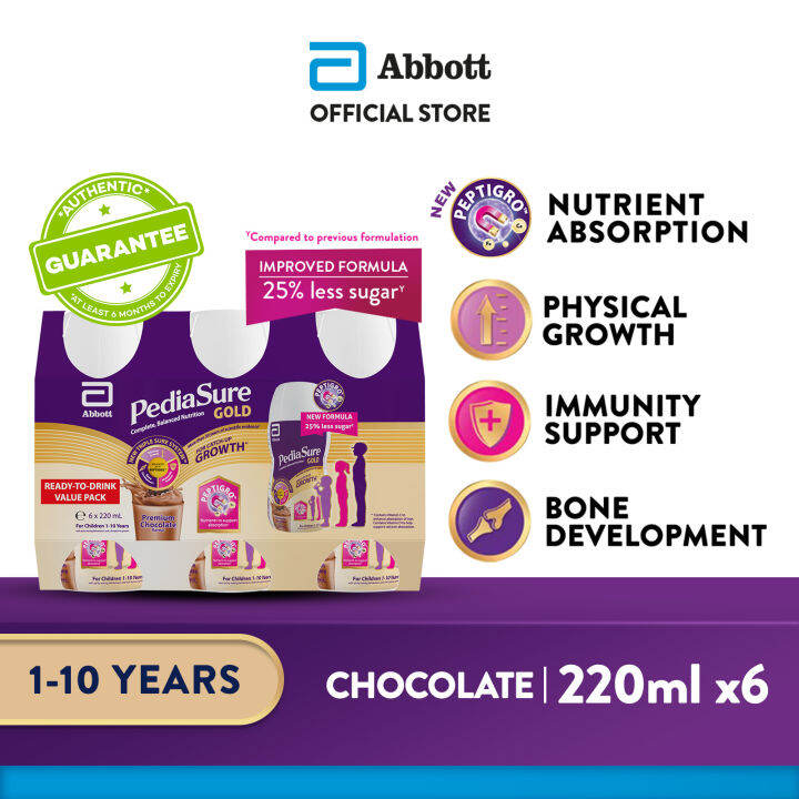 PediaSure® Gold with PeptiGroᵀᴹ Ready-to-Drink (RTD) - Premium ...