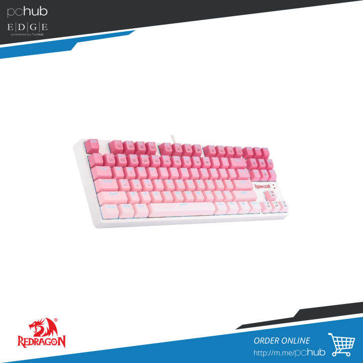 Redragon Cass K645W-GP-RGB, pink, wired mkb mech keyboard, outemu brown ...
