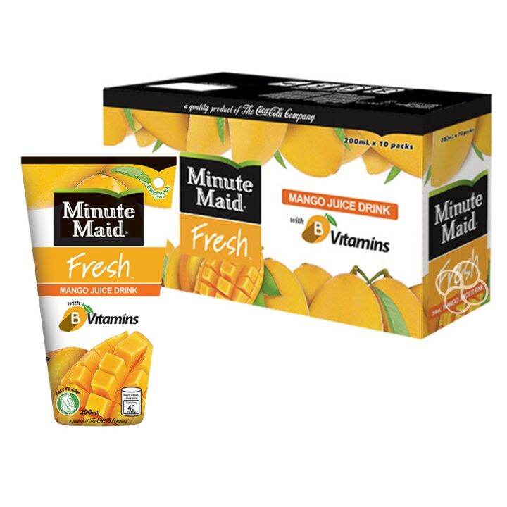 Minute Maid Fresh Mango Juice Drink 10 x 200mL | Lazada PH