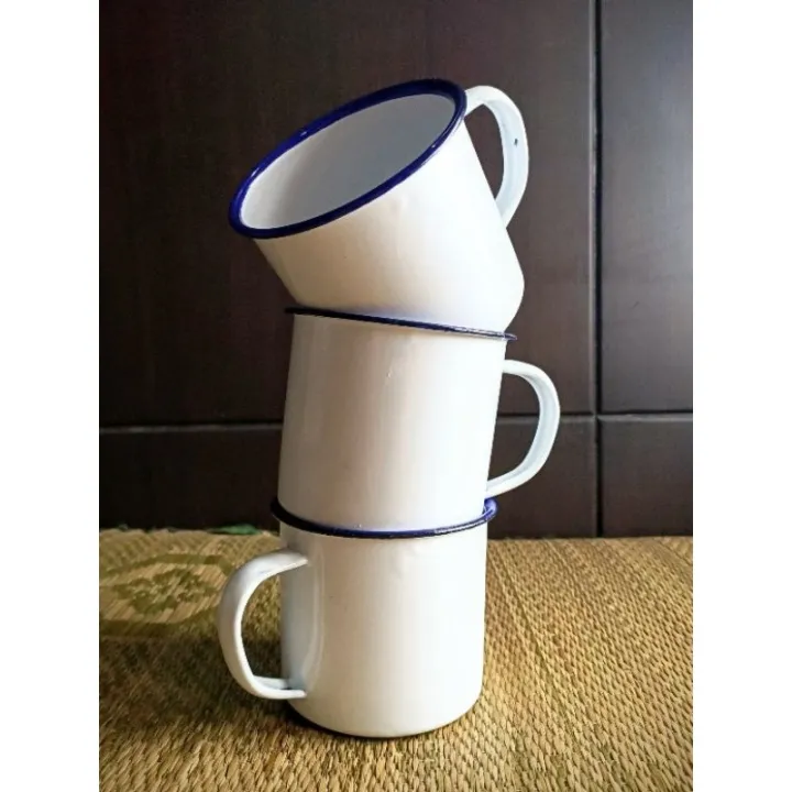Vintage Tin Enamel Mugs Baso Tasa Sartin Losa 7-8cm | Lazada PH
