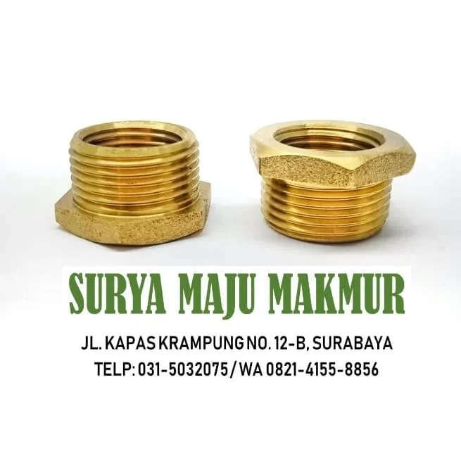Vlok Ring 3/4 X 1/2 Inch Kuningan Onda Verlop Plok Brass 3/4" x 1/2 ...
