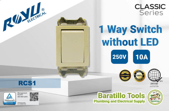 ROYU Classic Series 1 and 3 Way Switch 250V 10A | Lazada PH