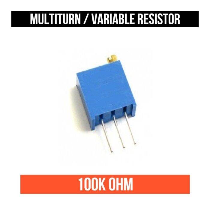 Multiturn Resistor 100K 104 100 K Kilo Ohm Trimmer Potensiometer Meter ...