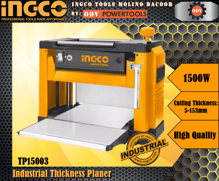 Ingco TP15003 1500W Industrial Thickness Planer 5-153mm - ODV ...