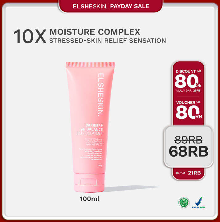 ElsheSkin Barrier+ pH Balance Jelly Cleanser - Moisturizing and Gentle ...