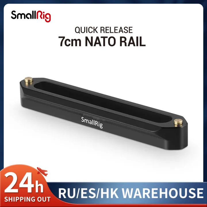 SmallRig Quick Release Safety Nato Rail ยาว70มม. พร้อมหมุดสปริงสำหรับ ...