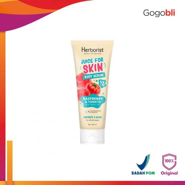 Herborist Juice For Skin Body Serum Raspberry & Tomato 180ml | Lazada ...