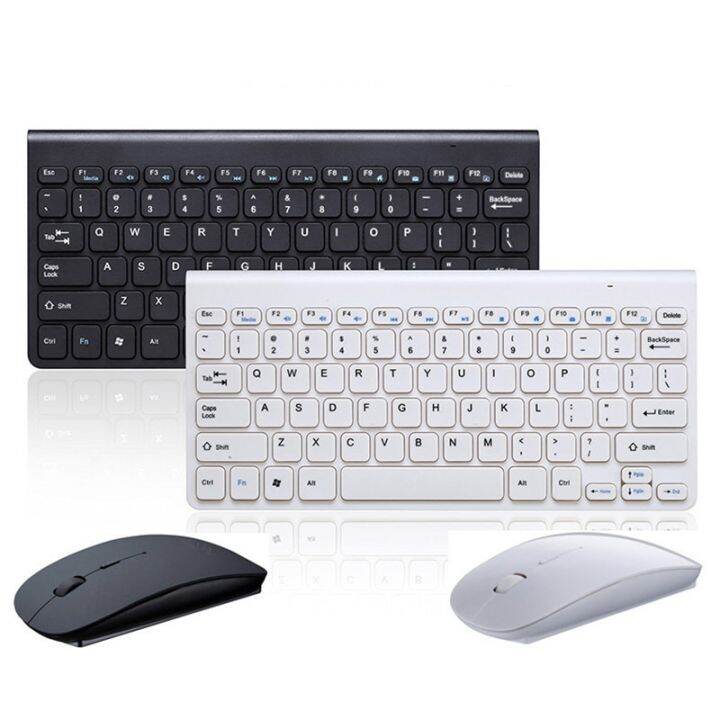 2.4G Wireless Keyboard and Mouse Mini Multimedia Keyboard Mouse Combo Set For Notebook Laptop ...