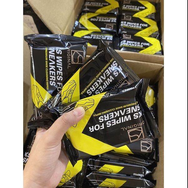 3 KS Wipes For Sneakers Shoes Cleaning Care Product Premium White Shoe ...