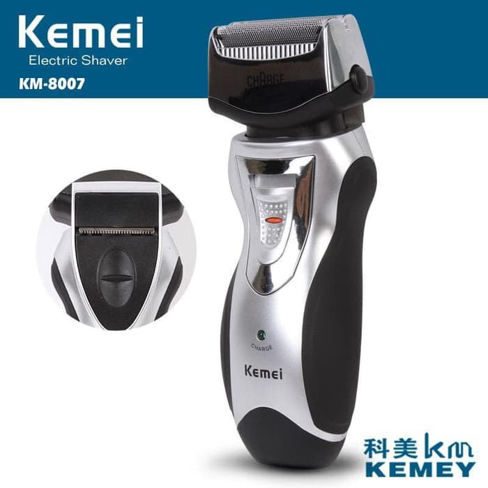Kemei KM-8007 Men Rechargeable Cordless Electric Shavers Razor KLI ...