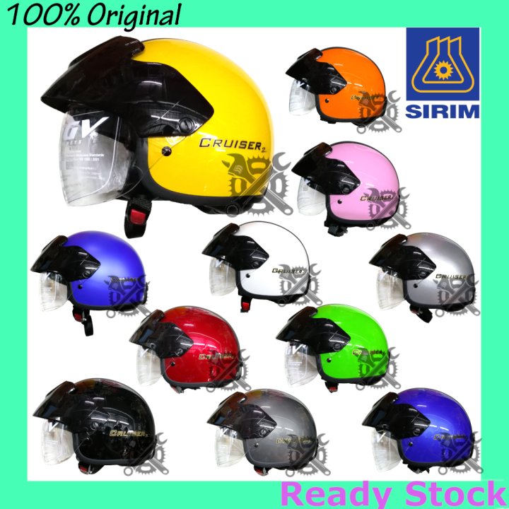 Helmet SGV Cruiser 2 Clear Visor SIRIM Open Face 4 Suku Separuh ...