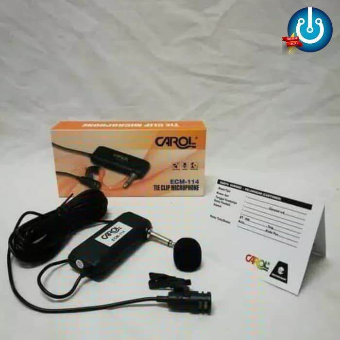 MIC JEPIT Carol ECM 114 MICROPHONE CLIP ON MIC IMAM MASJID original | Lazada Indonesia
