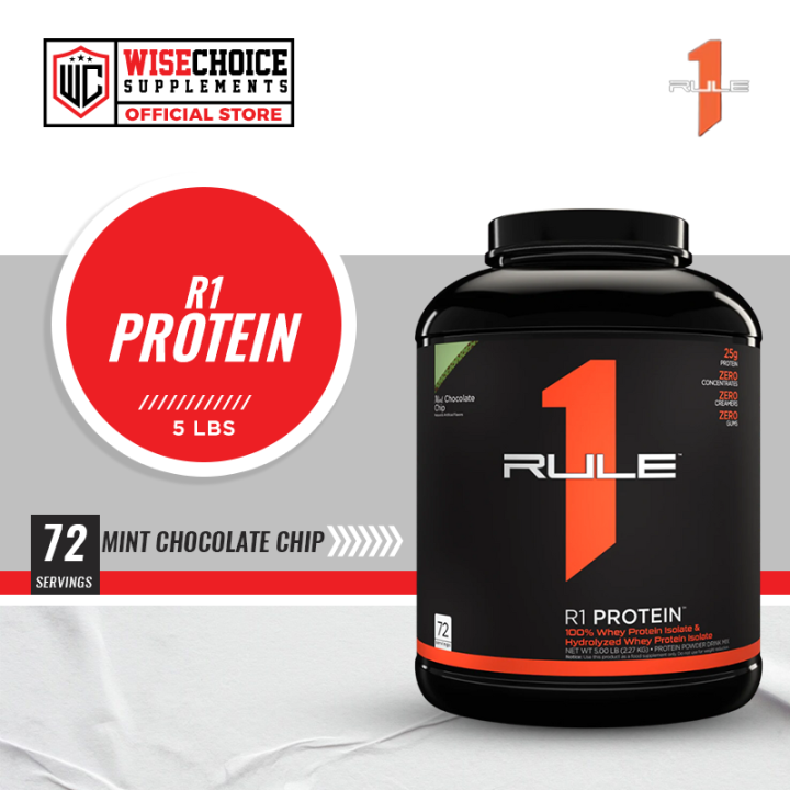 RULE 1 R1 PROTEIN WHEY ISOLATE 5 LBS MINT CHOCOLATE CHIP FLAVOR | Lazada PH
