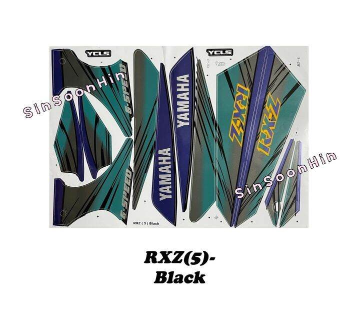 Yamaha RXZ (5) Body Sticker / Stripe - Black | Lazada