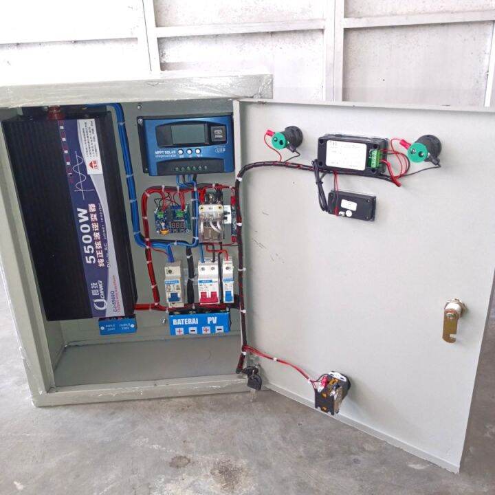 box panel plts 12v 5500w 2500w hybrid scc 100A otomatis | Lazada Indonesia
