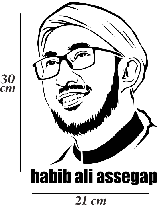 cutting sticker termurah tulisan islami FOTO KARIKATUR HABIB ALI KEREN ...