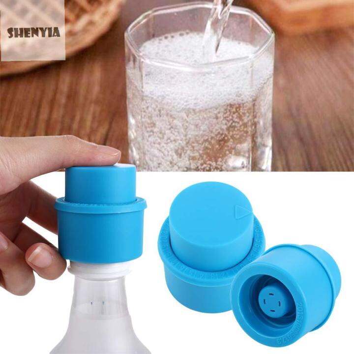 SHENYIA Fresh Keeping Vacuum Soda Fizzy Drink Bottle Pump Caps Sealer ...