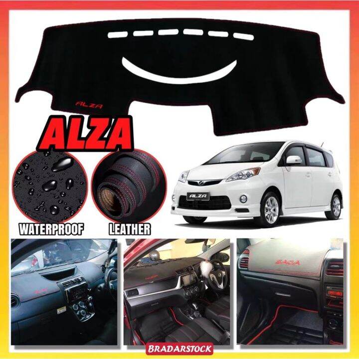 PERODUA ALZA LEATHER DASHBOARD COVER Leather Car Dashmat Dashboard ...