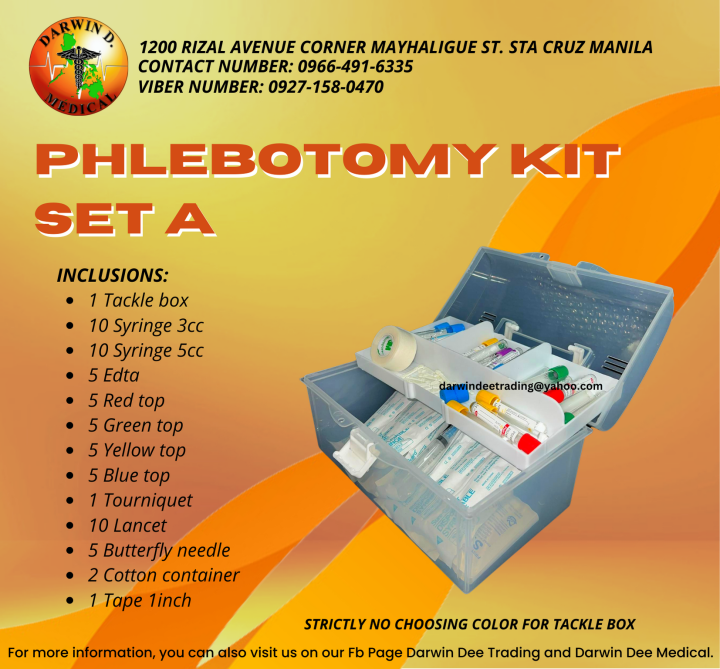 PHLEBOTOMY KIT (SET A) | Lazada PH