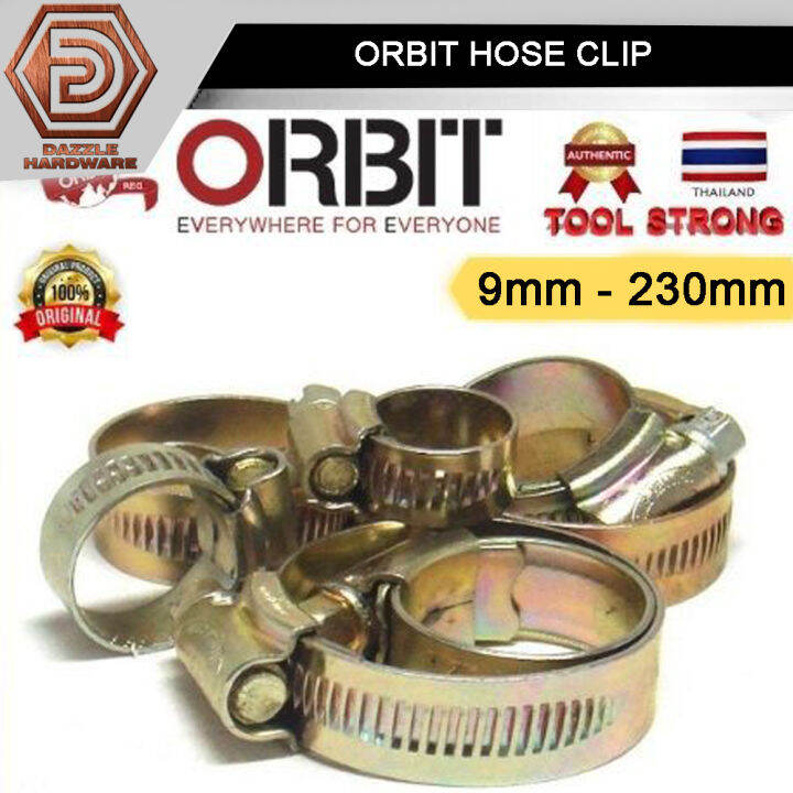 Orbit hose clips hose clip pipe hise clip klip paip air gelang berkunci ...