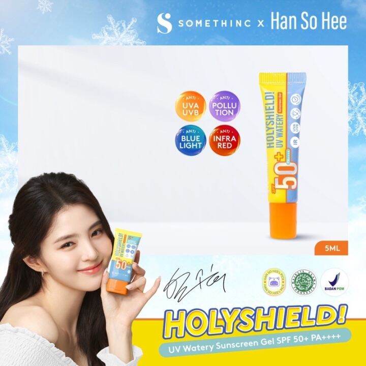 SOMETHINC Holyshield! UV Watery Sunscreen Gel SPF 50+ PA++++ | Lazada ...