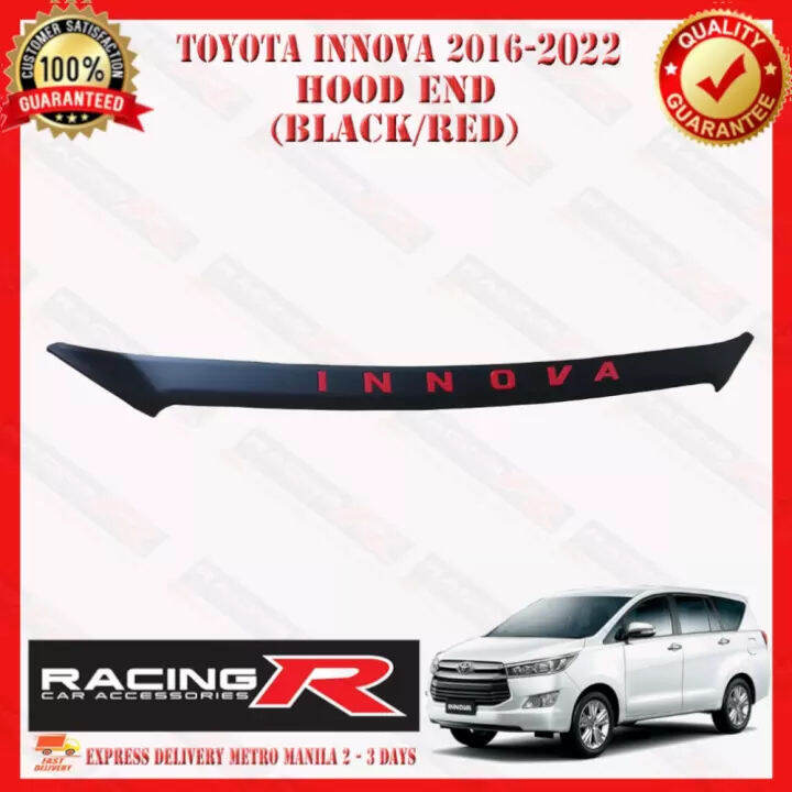 Toyota Innova 2016 to 2024 OEM Hood End Hood Lip Hood Guard Black/Red ...