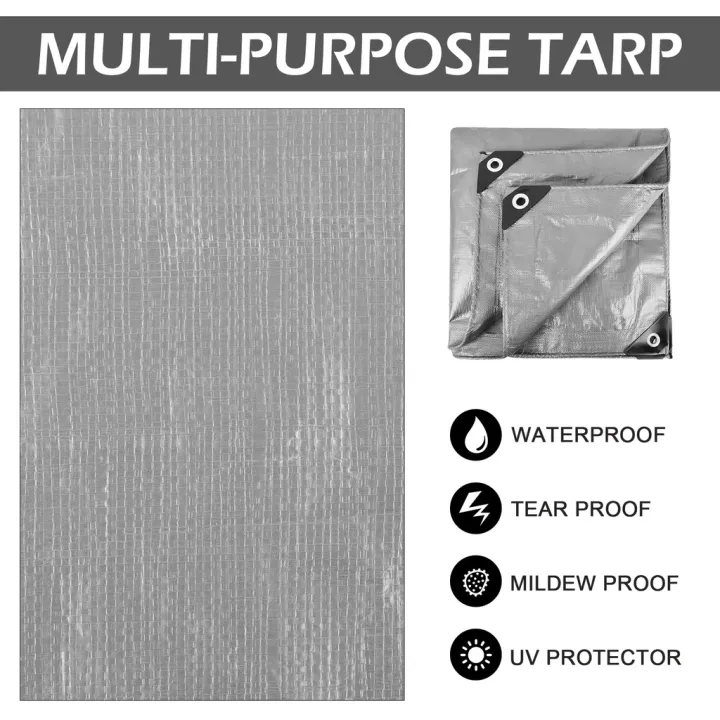 COD BIG SIZE Tarpaulin Trapal Tolda Ground Sheet for Tent Waterproof ...