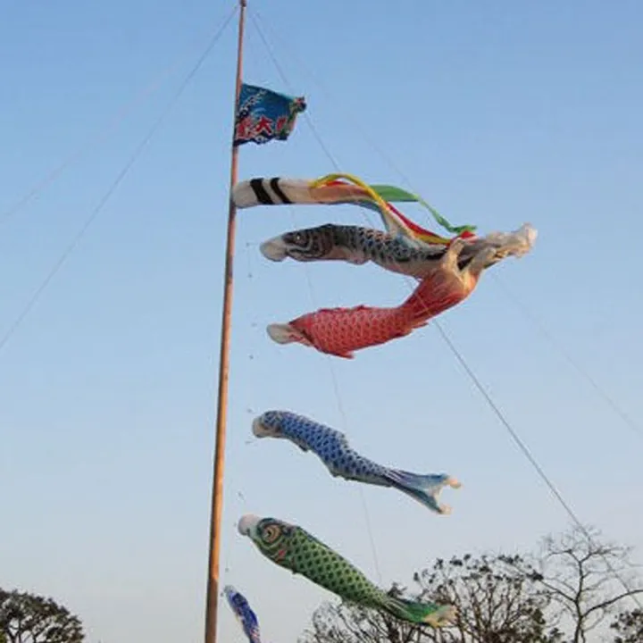 ZESTON ที่มีสีสันการออกแบบใหม่ลำแสงลมตกแต่งว่าวบ้านญี่ปุ่น Koinobori ...