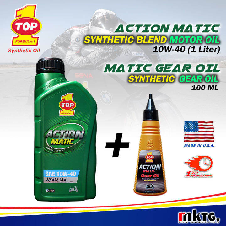 TOP1 Action Matic SAE 10W -40 For Scooters | Lazada PH