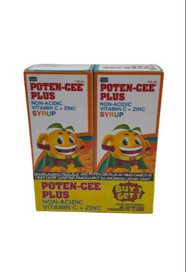 POTEN-CEE PLUS Vitamin C + Zinc 120ML Syrup ( Non- Acidic) Buy 1 get 1 ...