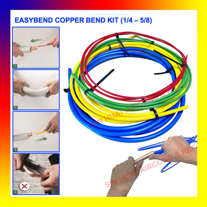(Full Kit) Easybend Airco Line Set Bender For Soft Copper 1/4" 3/8" 1/2 ...