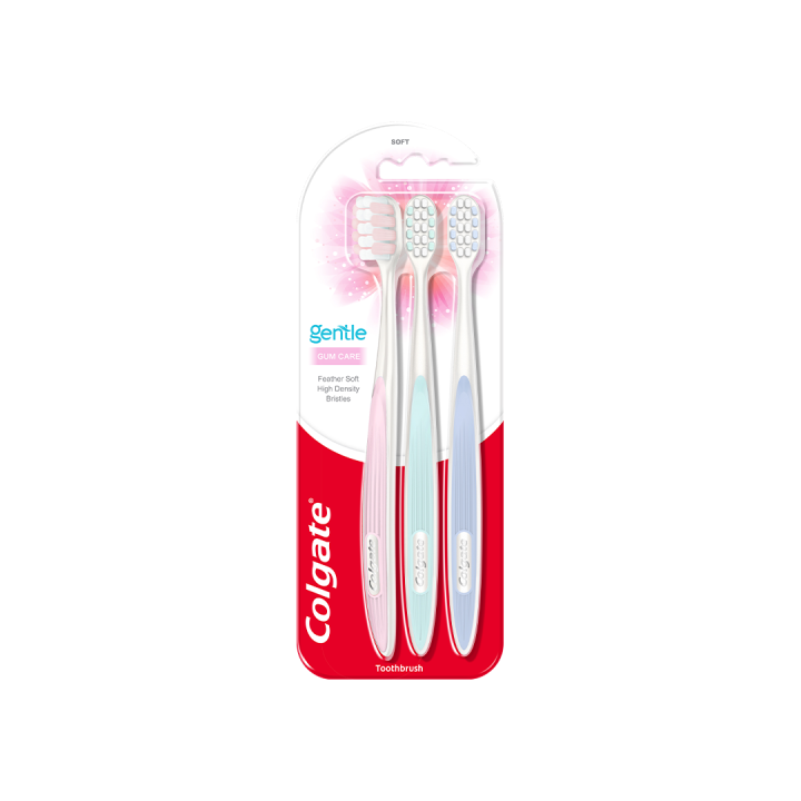 [Colgate] เเปรงสีฟัน คอลเกต เจนเทิล กัมเเคร์ เเพ็ค3 Colgate Gentle Gum ...