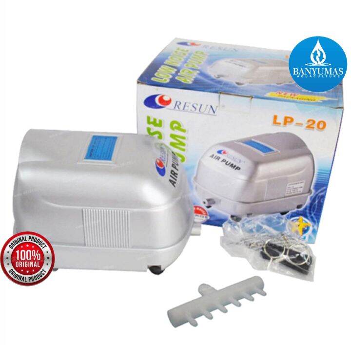 Blower Resun LP-20 Pompa Udara Aerator Low Noise Air Pump Kolam Ikan ...