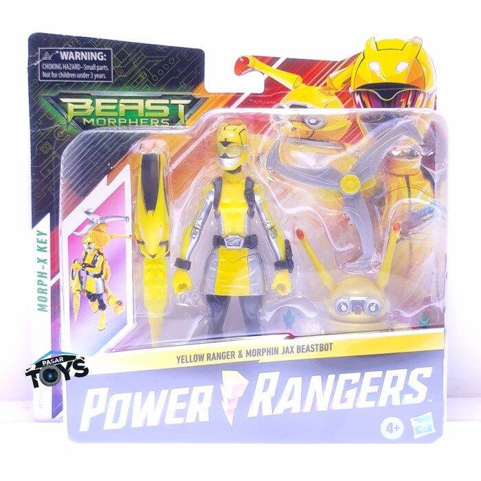 Power Rangers Beast Morphers Yellow Ranger and Morphin Jax Beastbot ...