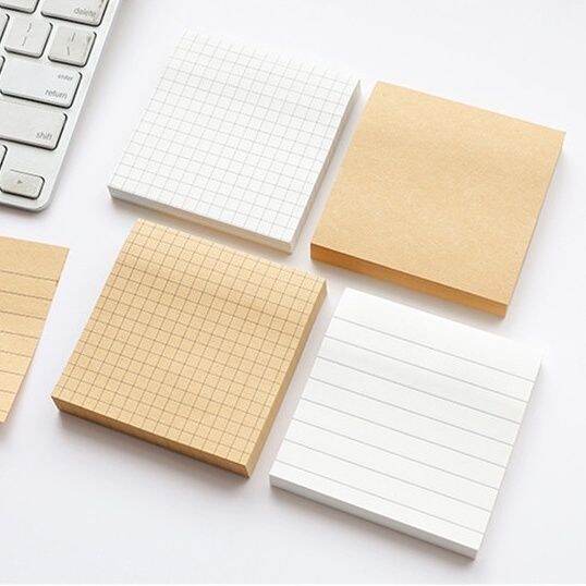 Creative Sticky Notes Repalceable Blank Horizontal Notepads Memo Paper ...