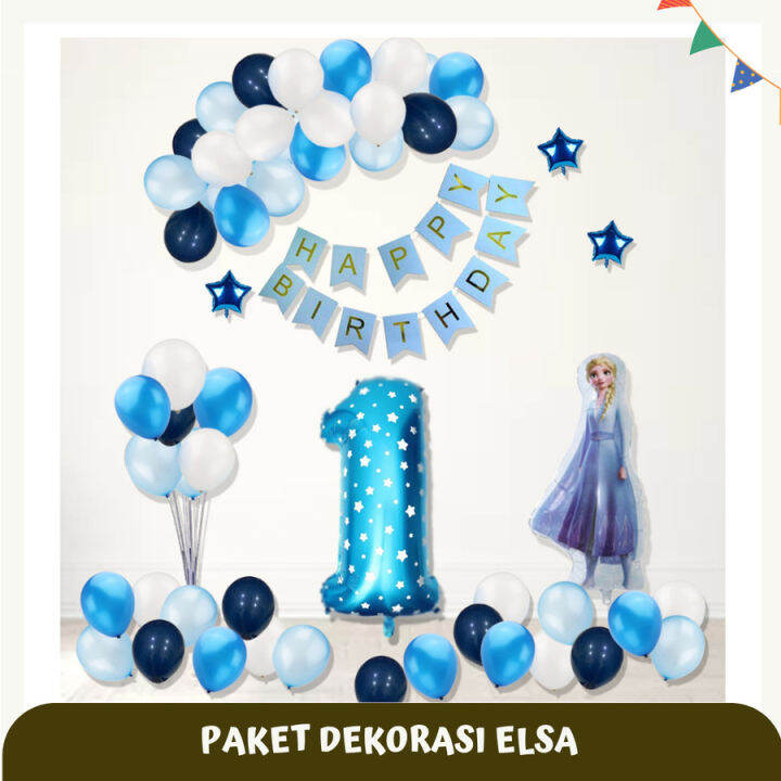 Paket Dekorasi Ulang Tahun Frozen Elsa | Lazada Indonesia