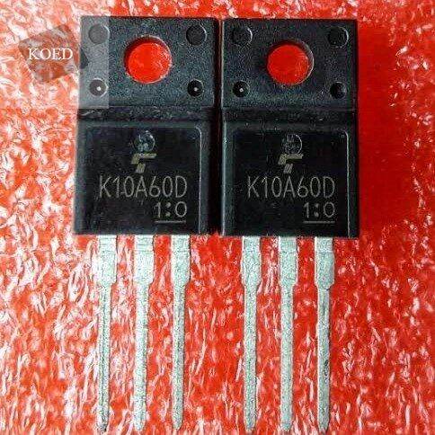 Sparepart K10A60D TK10A60D K10A60 K10A600 Transistor Mosfet To-220f 10A ...