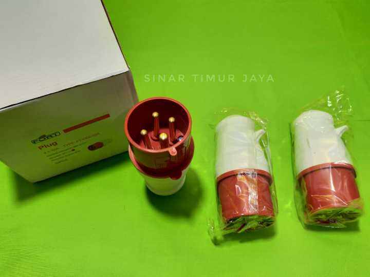 PLUG /COLOKAN / MOUNTING 4P 32A MALE STEKER E 024 EWIG. | Lazada Indonesia