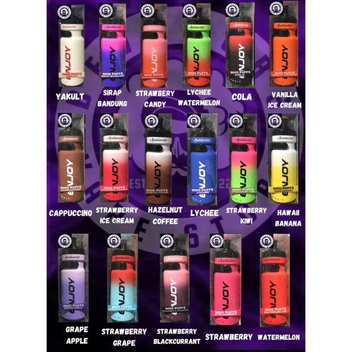 vaper ENJOY ALLADIN PRO v1 v2 9000 Puffs with free stickers (9k puffs ...