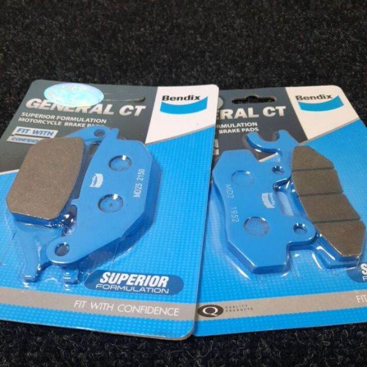 New 2023 BENDIX BRAKE PADS SET [MD2/MD25/MD51] Raider 150 Carb Sniper ...