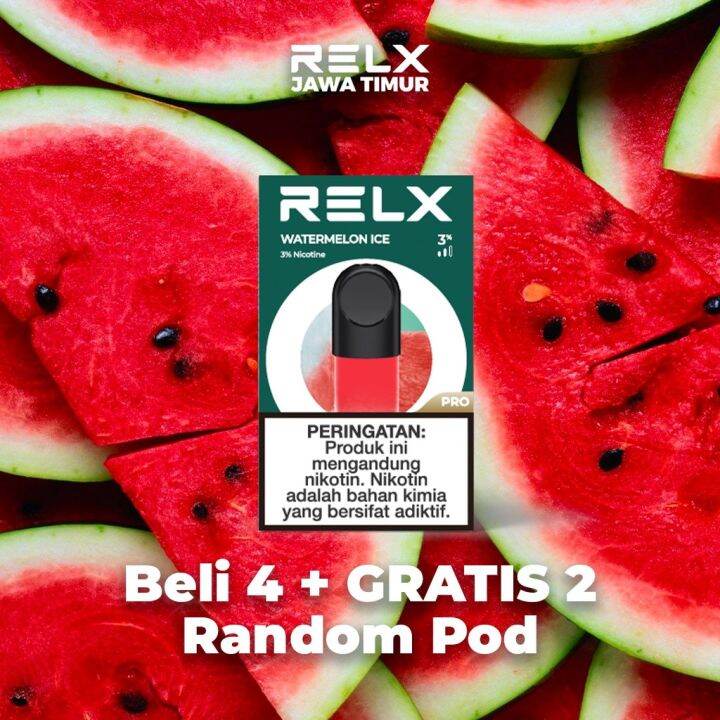 Relx Infinity Essential Pod Pro Watermelon Ice / Semangka | Lazada PH