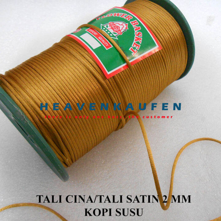 Tali Cina / Tali Satin Cina Warna Kopi Susu Diameter 2 mm Harga Per 10 ...